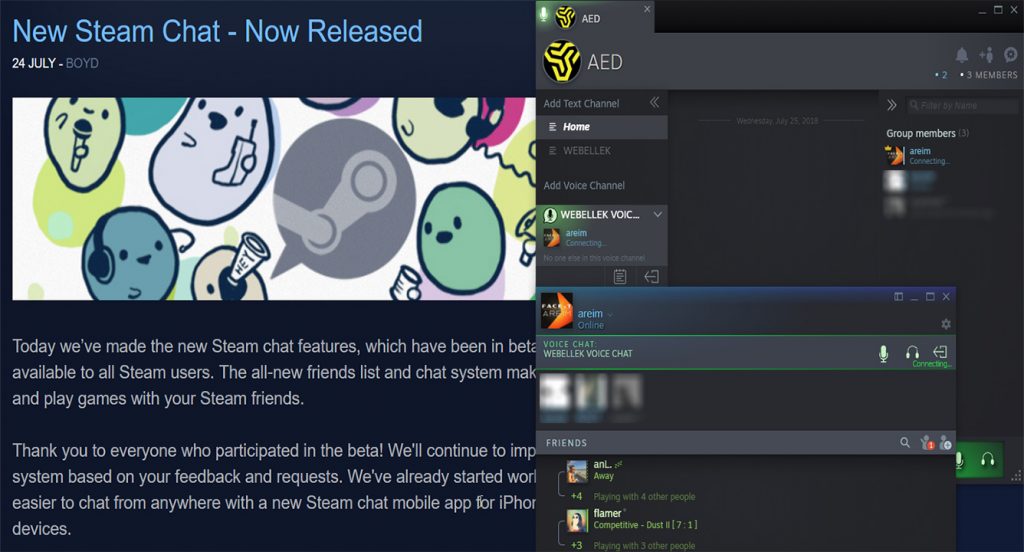 Steam'in Yeni Chat Arayüzü Betadan Çıktı - Webellek